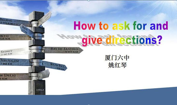 How to ask for and give directions