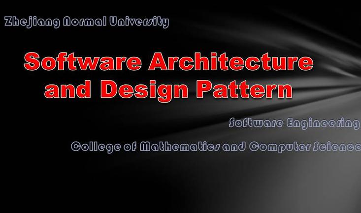 Software Architecture and Design Pattern